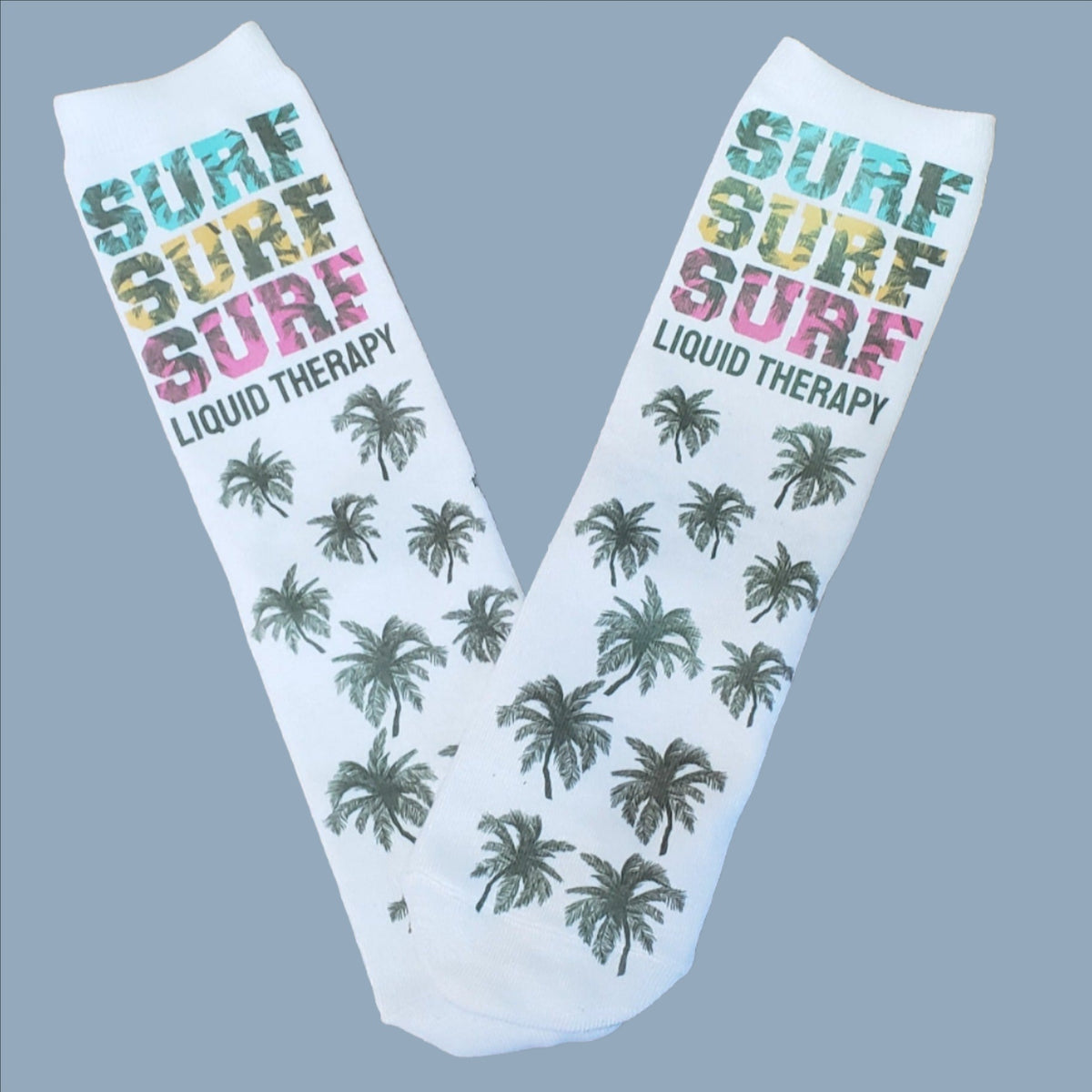 Surf Surf Surf Crew Socks – Liquid Therapy